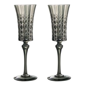 Cristal d'Arques 2 flûtes à champagne Lady Diamond (15 cl) - Comparer ...