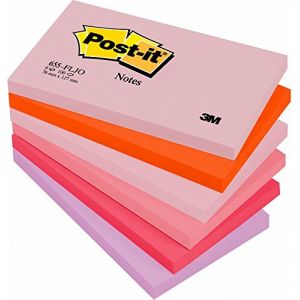 Post-It Joy - Lot de 12 blocs de notes repositionnables 76x127 mm ...