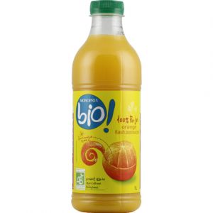 Monoprix Bio Pur jus orange pasteurisé sans sucres ajoutés, certifié AB ...