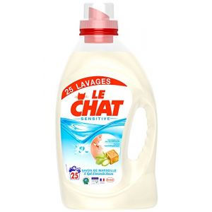 Le Chat Sensitive Lessive liquide Savon de Marseille amande douce 1,875 ...