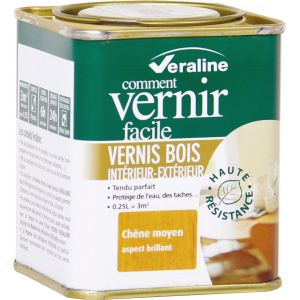 Veraline Vernis bois intérieur/extérieur brillant bg pot 250 ml chêne ...