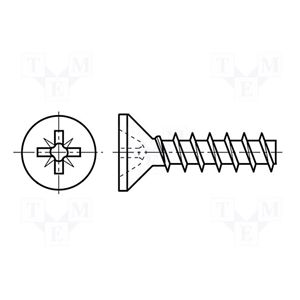 Bossard 3034349 - Vis écosyn à tête fraisée avec empreinte cruciforme ...