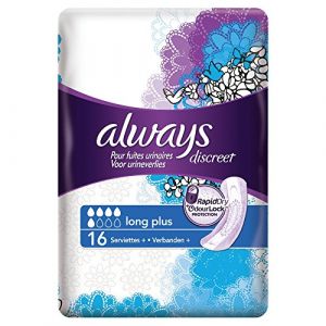 Always Discreet - 8 serviettes pour Incontinence Long Plus - Comparer ...
