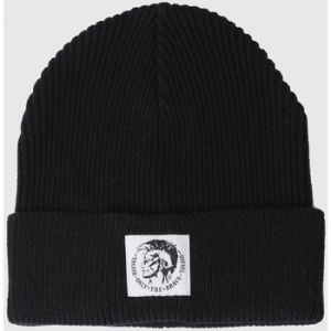 Diesel Bonnet à revers en laine et coton noir côtelé - Comparer avec ...