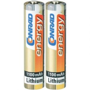 Pile LR03 (AAA) lithium Conrad energy Extreme Power LR03 1100 mAh 1.5V ...
