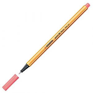 Stabilo Point 88 - 10 stylos-feutres pointe fine Rouge fluo (88/040 ...