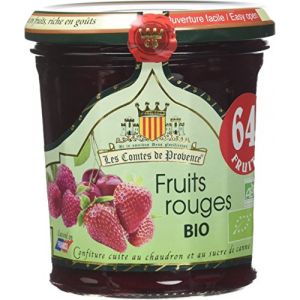 Les comtes de provence Confiture de Fruits Rouges Bio 350 g - Lot de 3 ...