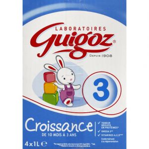 Guigoz Lait Croissance 4 x 1 L - de 10 mois à 3 ans - Comparer avec ...