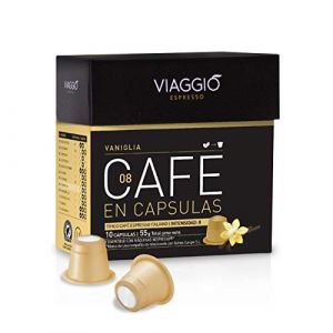 Viaggio espresso 60 capsules de café Saveur Vanille compatibles avec ...