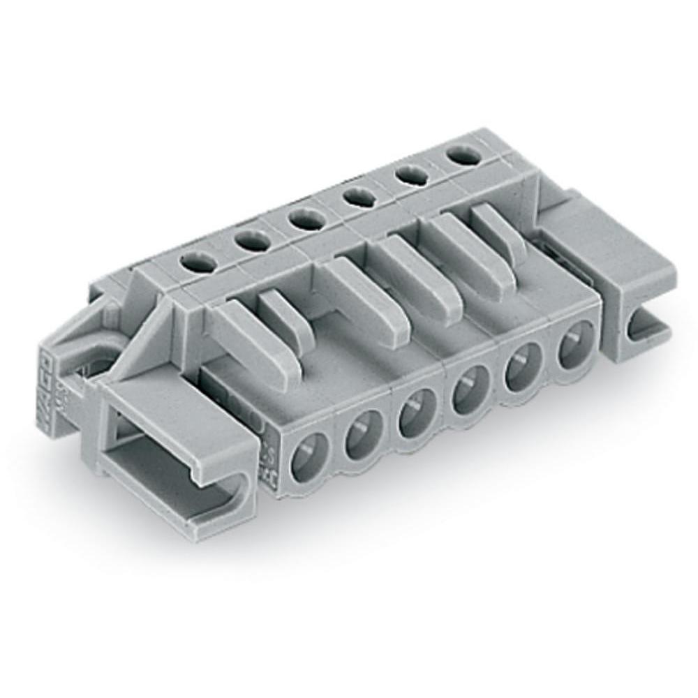 Wago 232-234/047-000 - Connecteur femelle coudé gris 4 pôles avec ...