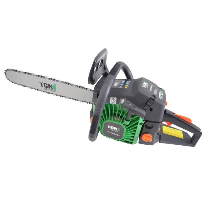 TCK Garden TRTPRO55 - Tronçonneuse Pro thermique 54,5cc - Comparer avec ...