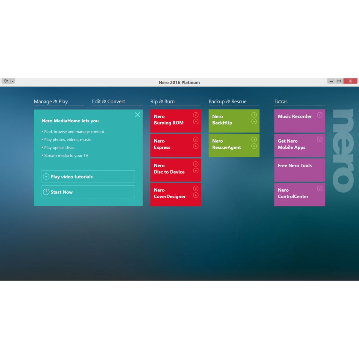 Nero 2016 platinum [Windows] - Comparer avec Touslesprix.com