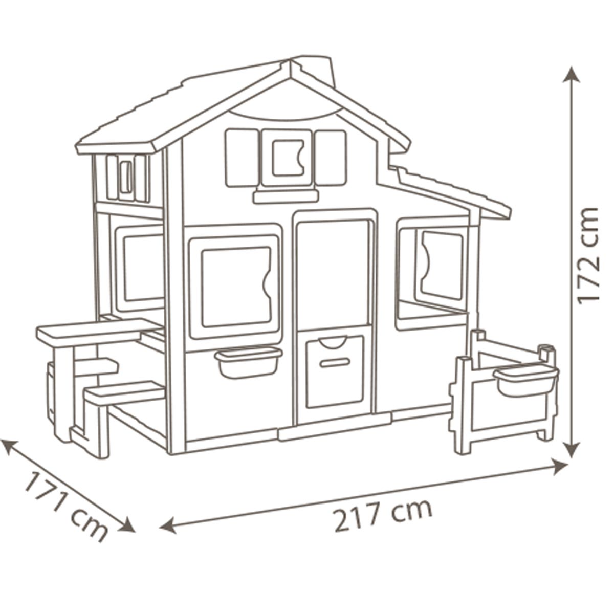 Smoby Maison de jardin Friends House - Comparer avec Touslesprix.com