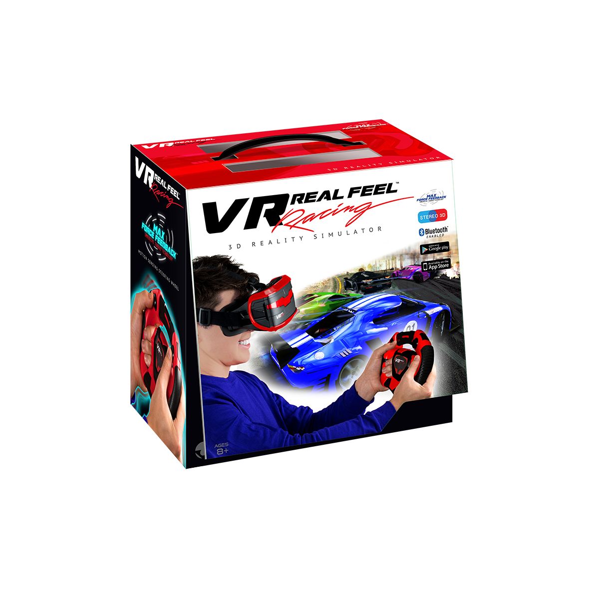 Casque de réalité virtuelle et volant VR Real Feel Racing Gaming Rouge ...