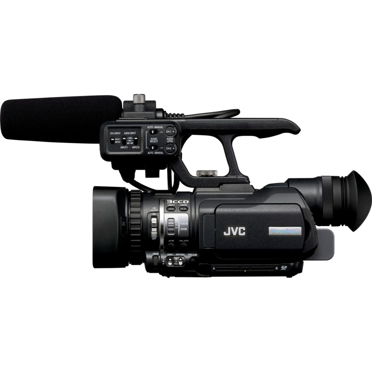 JVC GY-HM150E : Caméscope professionnel avancé à 3 capteurs CCD ...