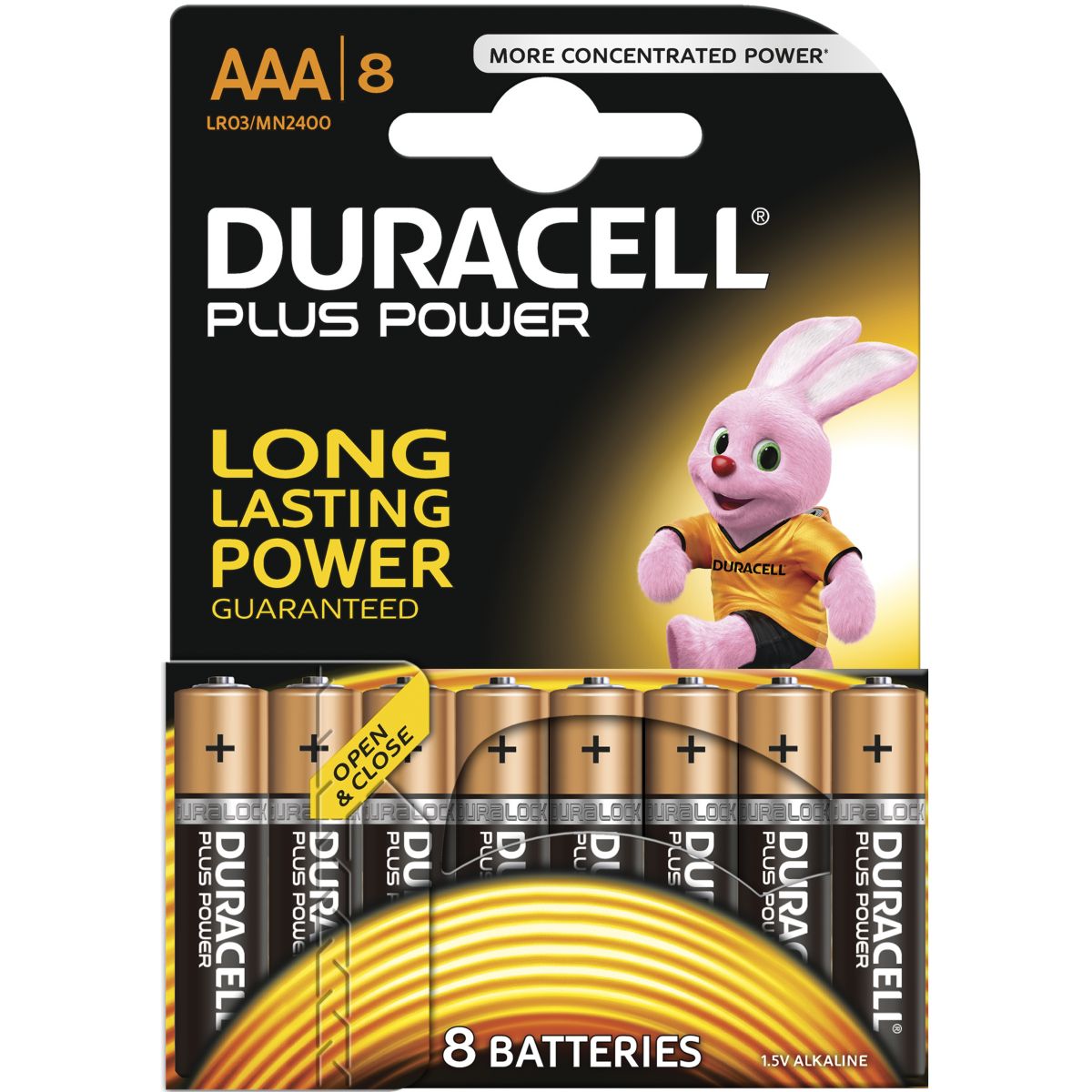 Duracell Plus Power pile 1,5V LR03 - Blister de 8 AAA - Comparer avec Touslesprix.com