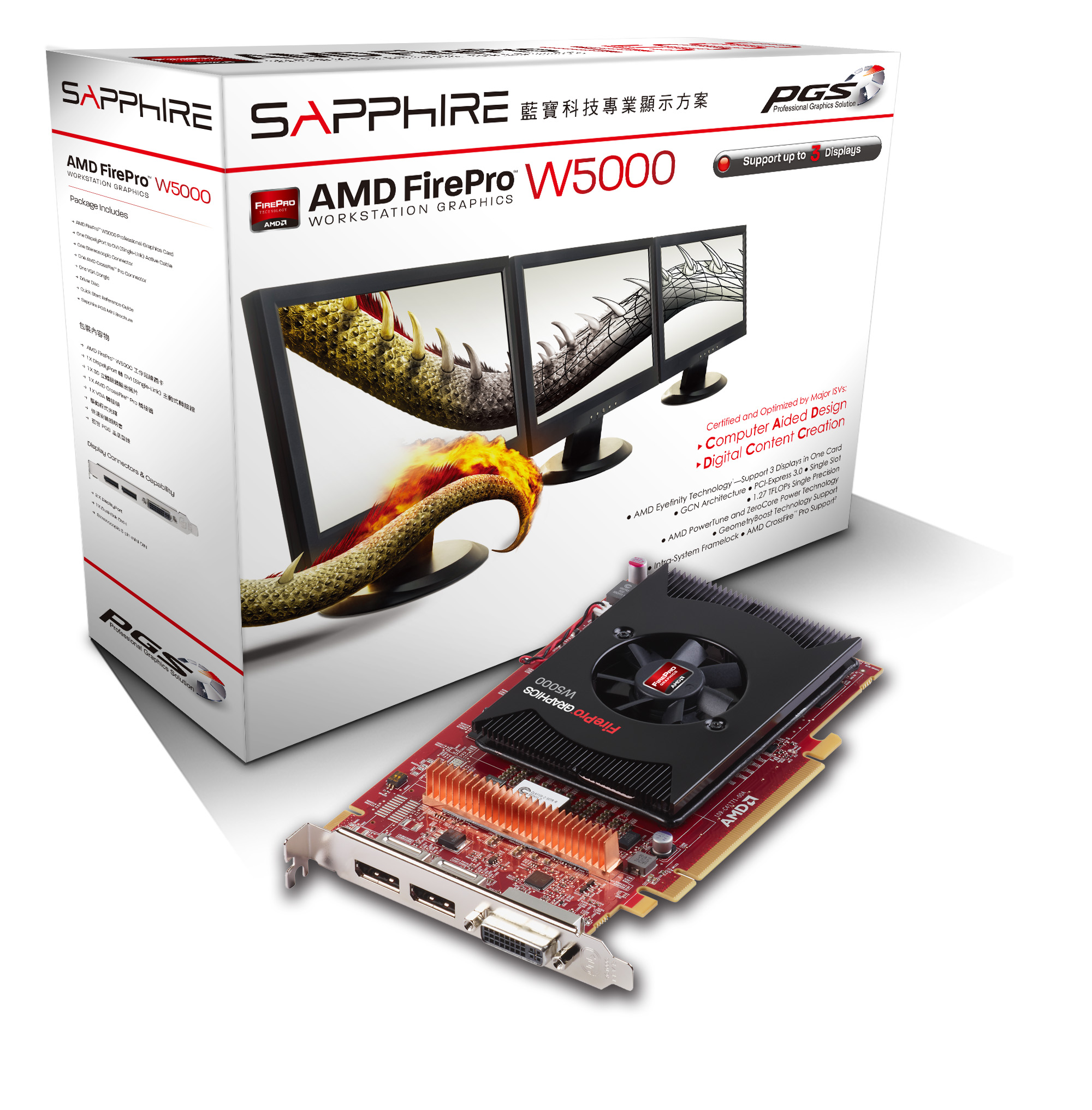 Sapphire Technology 31004-32-40R - Carte graphique AMD FirePro W5000 2 ...
