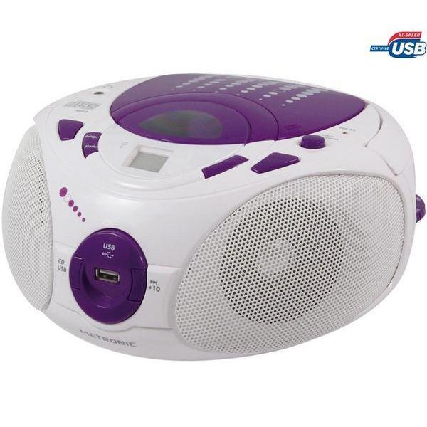 Metronic Pop - Radio CD-MP3 avec port USB - Comparer avec Touslesprix.com