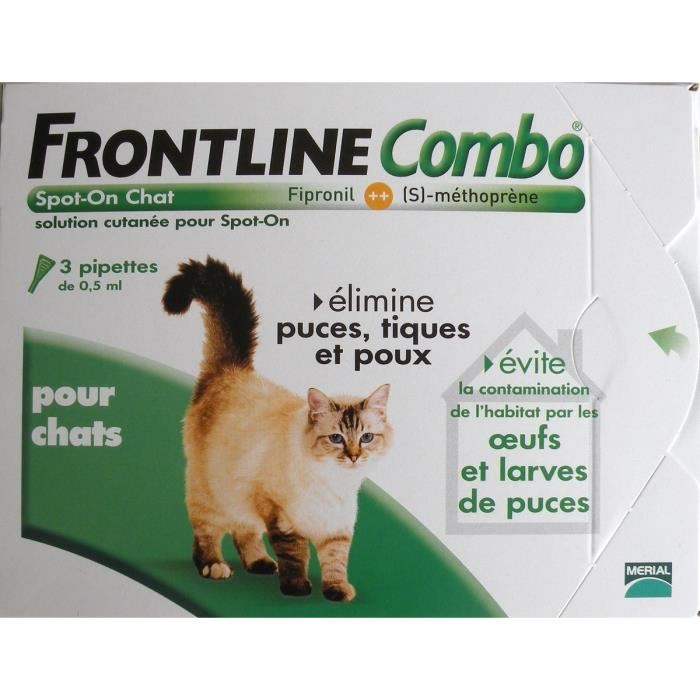 Frontline Combo Spot-On Chat - Soin antiparasitaire - Comparer avec ...