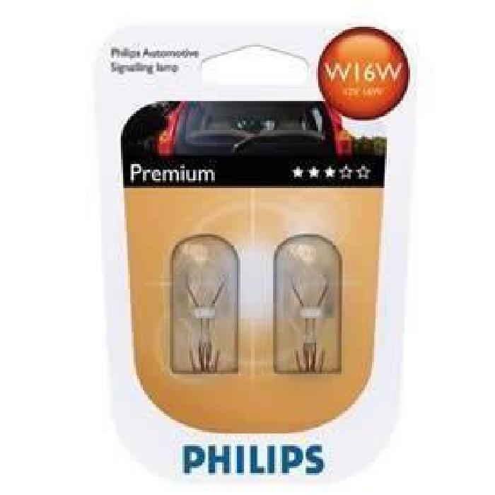 Philips 2 Ampoules W16W 16W 12 V - Comparer avec Touslesprix.com