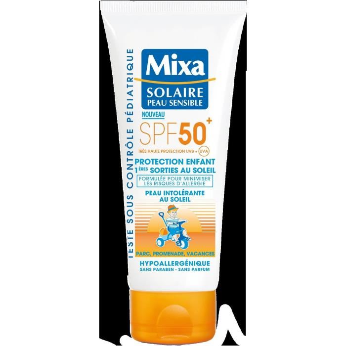 Mixa bébé Protection enfant 1eres sorties au soleil SPF50+ - Comparer ...