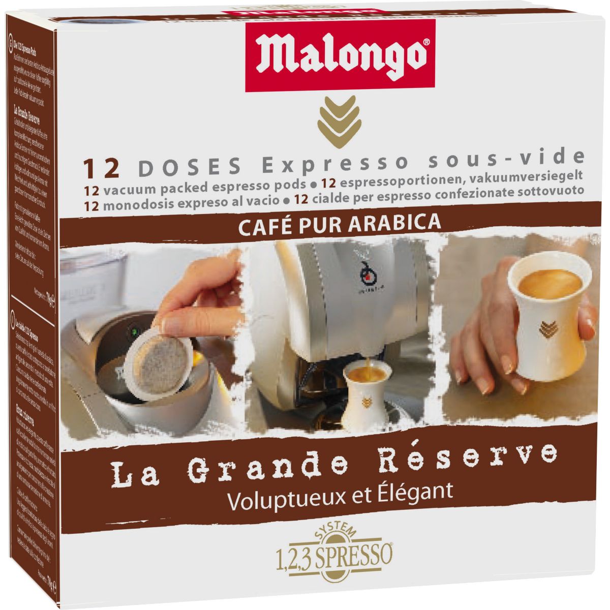 Malongo 12 dosettes café pur arabica La Grande Réserve - Comparer avec ...