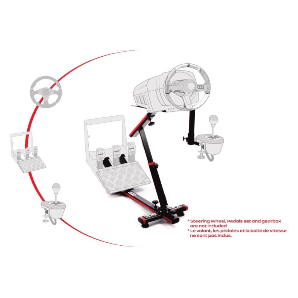 Evo DB69 Support pour Volant, pédalier et boite de vitesse Xbox One ...