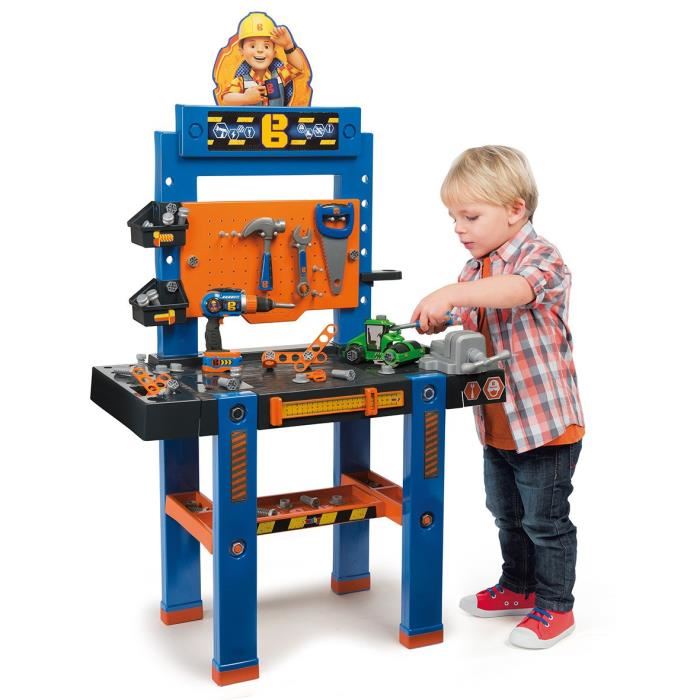 Smoby Établi Bob le bricoleur - Comparer avec Touslesprix.com