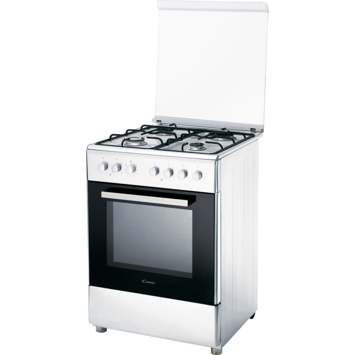Candy CBCG6-543 - Cuisinière mixte 4 foyers gaz avec four électrique ...