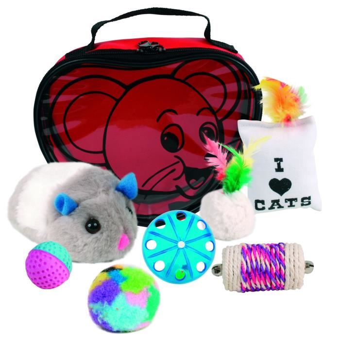 Trixie Set de 7 jouets en sachet nylon pour chat - Comparer avec ...