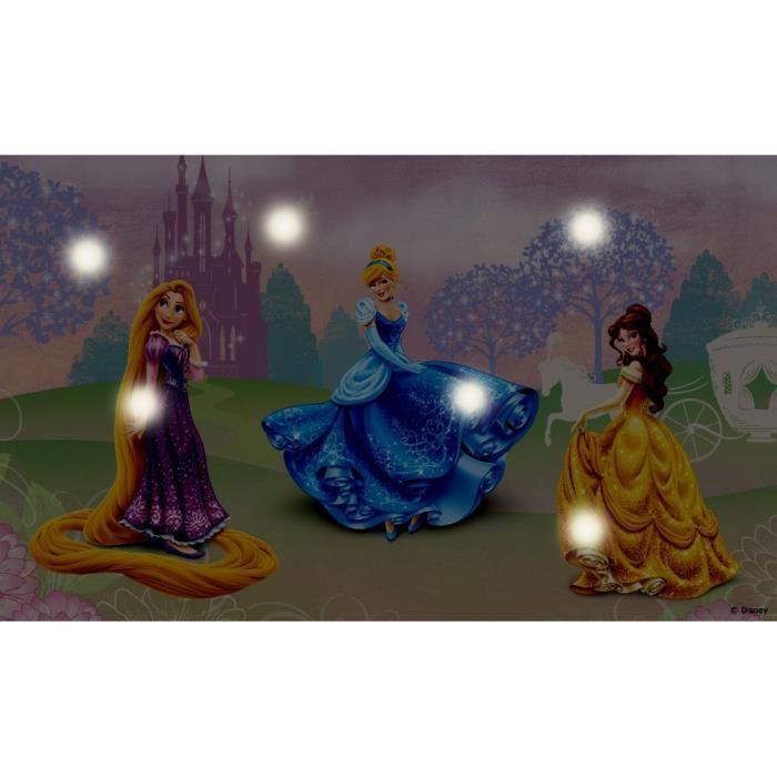 Tableau déco sur toile LED Disney Princesses (50 x 30 cm) - Comparer ...