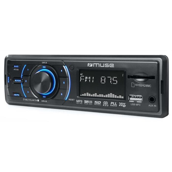 Muse M-090 MR - Autoradio MP3/SD/USB (4 x 20 Watts) - Comparer avec ...