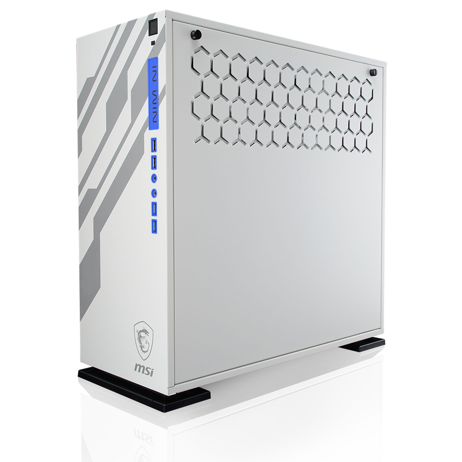 Inwin 303 MSI Dragon Edition - Boîtier Moyen tour avec fenêtre en verre ...