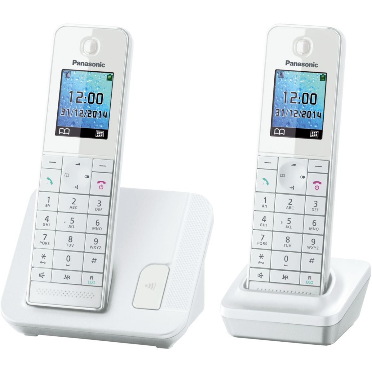 Panasonic KX-TGH212 - Téléphone sans fil 2 combinés - Comparer avec ...
