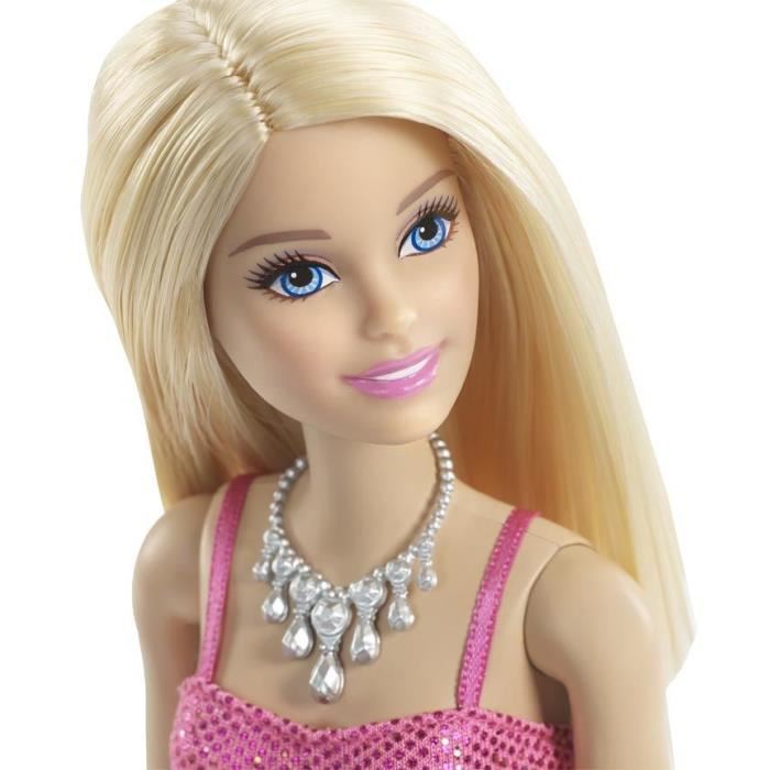 Mattel Barbie Glamour Robe brillante fuchsia - Comparer avec ...