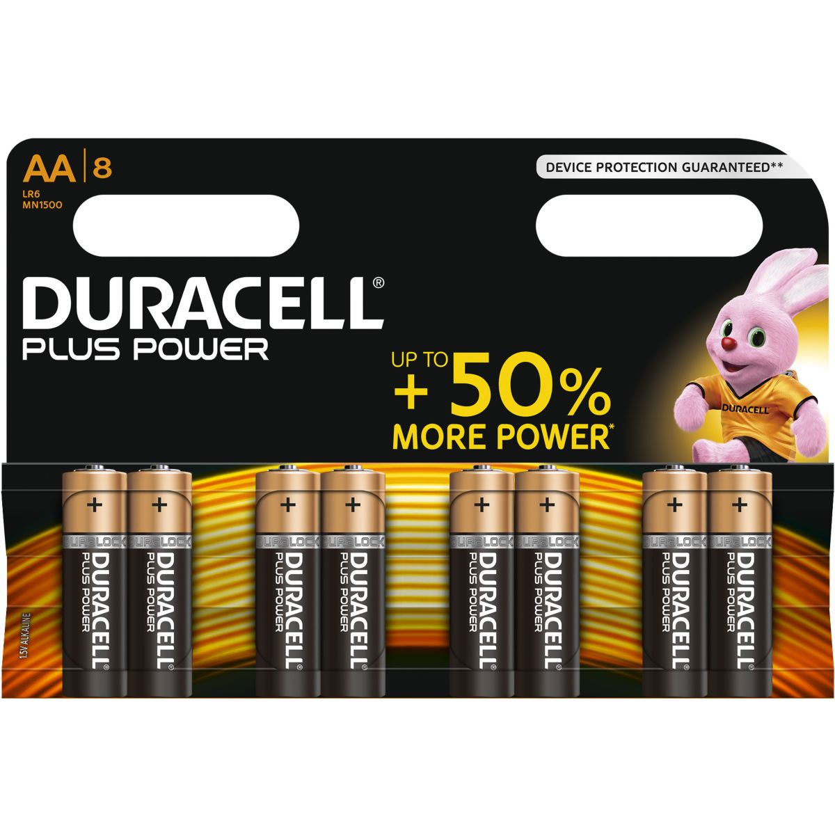 Duracell 8 piles AA LR06 1.5V Plus Power - Comparer avec Touslesprix.com