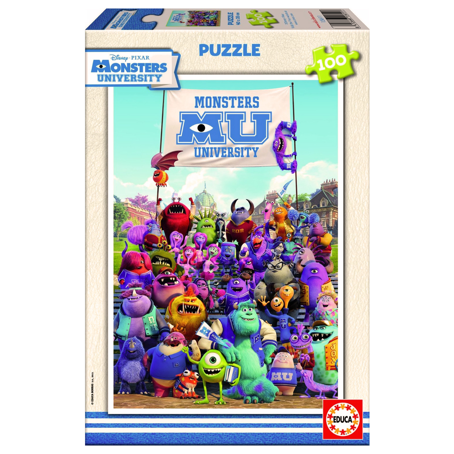 Educa Puzzle Monstres et compagnie: Monsters University 100 pièces ...