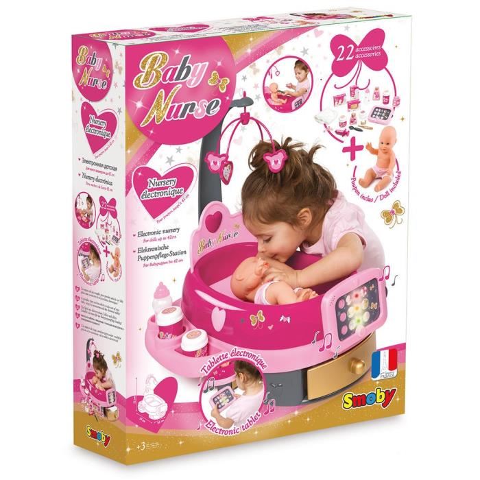 Smoby Nursery électronique Baby Nurse avec poupon - Comparer avec ...