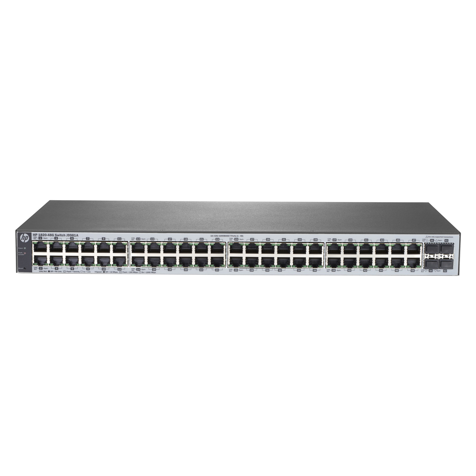 HP J9981A - Commutateur 1820-48G avec 48 Ports RJ-45 10/100/1000 et 4 ...
