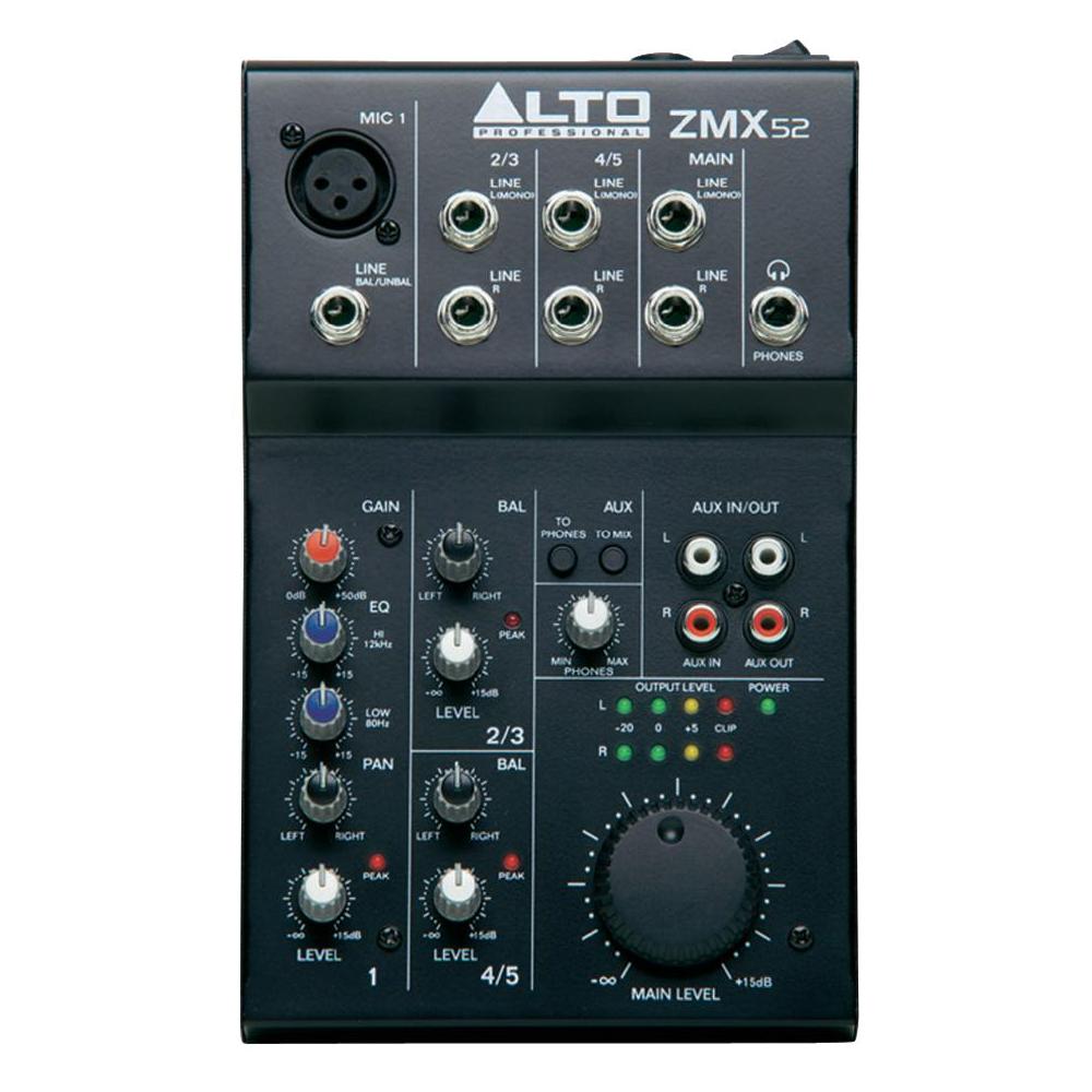 Alto Professional ZMX52 - Console compact 5 voies - Comparer avec ...