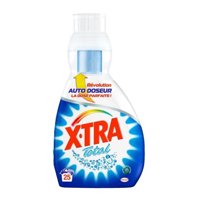 X.Tra Lessive liquide Total avec auto doseur 850 ml 25 lavages - lot de ...