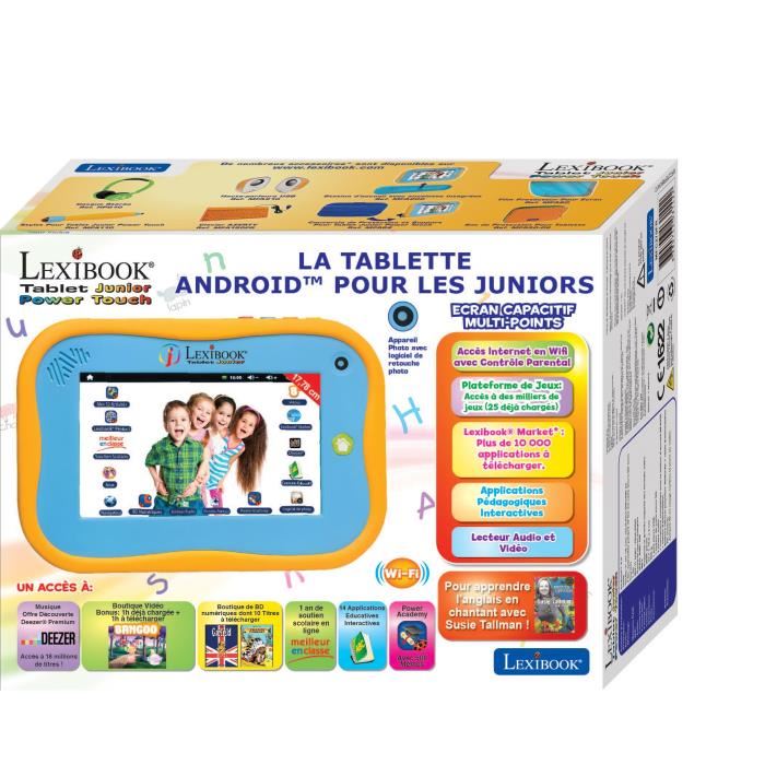 Lexibook Tablet Junior (MFC270FR) - Tablette tactile pour enfant 7" 4 ...