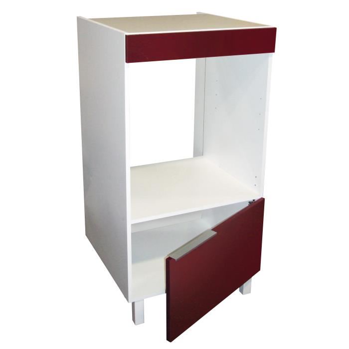 Caisson demi-colonne pour four Haute Brillance avec caisson en mélamine ...