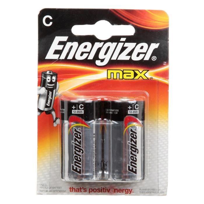 Energizer Piles LR14/C Max - Les 2 piles - Comparer avec Touslesprix.com