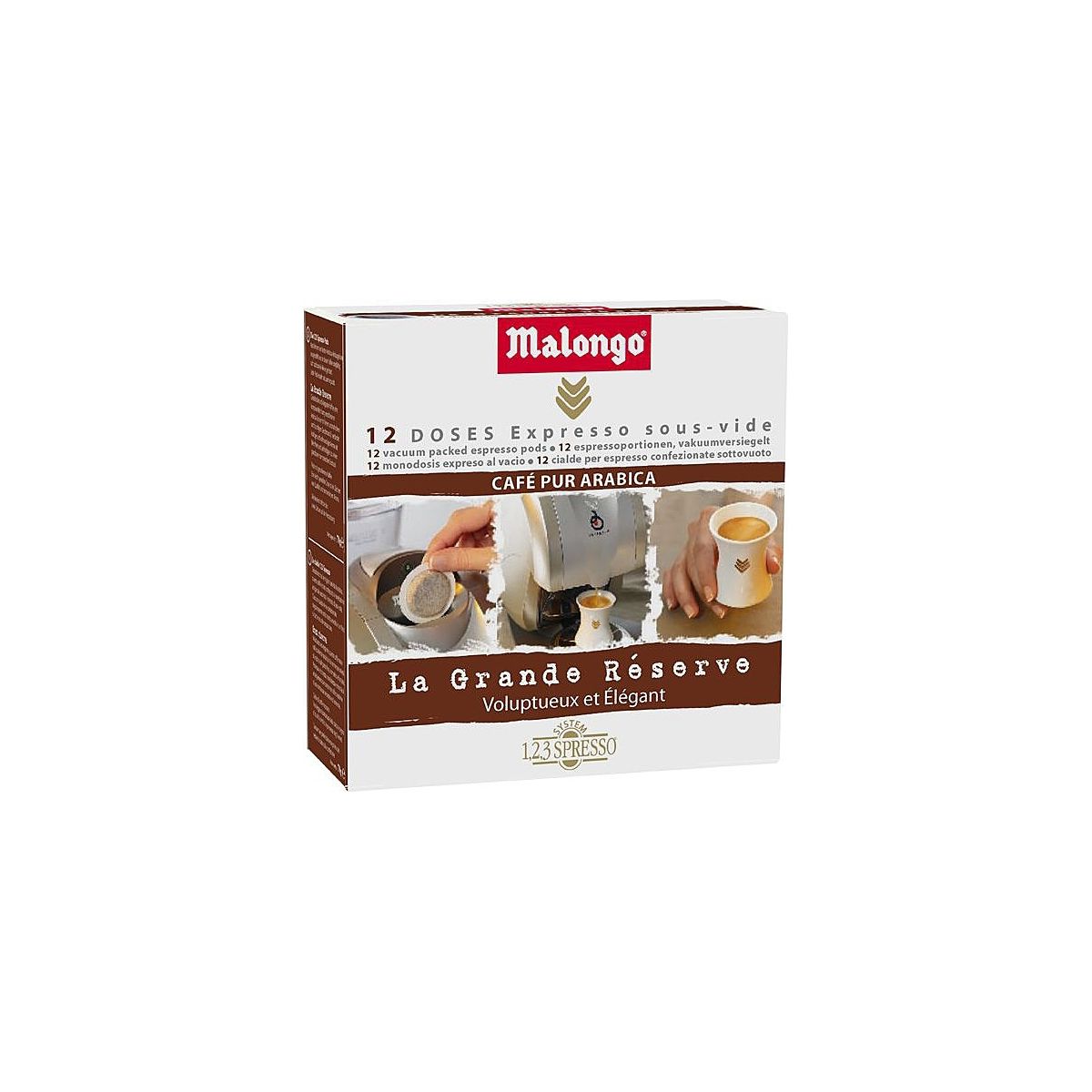 Malongo 12 dosettes café pur arabica La Grande Réserve - Comparer avec ...