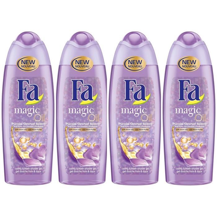 FA Magic Oil Gel Douche Frais/Doux Parfum Orchidée Violette Flacon 250 ...